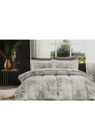 Özdilek Frunze Gri Çift Kişilik Uyku Seti Özdilek Uyku Seti Yeni Model Özdilek Çift Uyku Seti