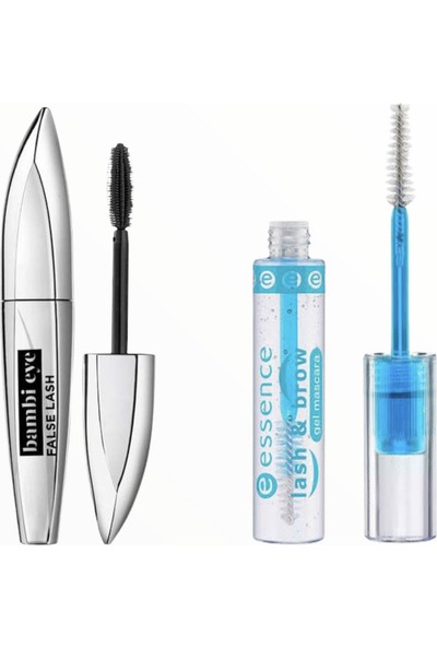 Loreal Paris Bambi Ceylan Göz Extra Siyah Maskara ve Essence Kaş Jeli