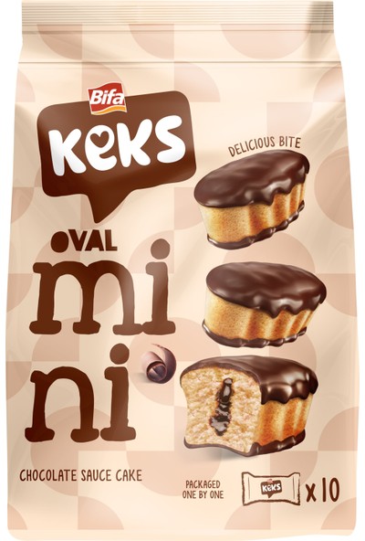 Bifa Oval Kek Mini 180 gr Çikolatalı 180 gr