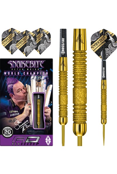 Red Dragon Peter Wright EURO11 PC20 Gold 20 G Dart Oku Seti