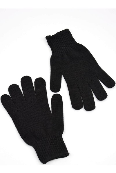 Eleven Market Erkek Akrilik Eldiven Siyah