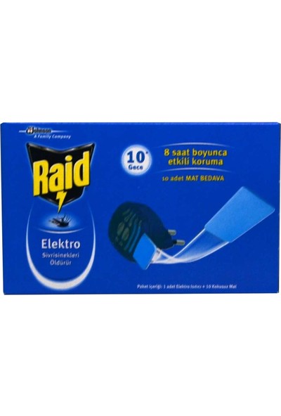 Raid Marka: Raid Elektro Isıtıcı 10 Mat 12'li Paket 8690784314558 Raid Marka: Raid Elektro Isıtıcı 10 Mat 12'li Paket 8690784314558