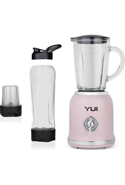 Yui M-18 3'ü 1 Arada Retro Smoothie Blender Seti Yui M-18 3'ü 1 Arada Retro Smoothie Blender Seti
