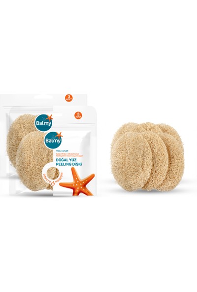Balmy Doğal Kabak Peeling Disk 6'lı