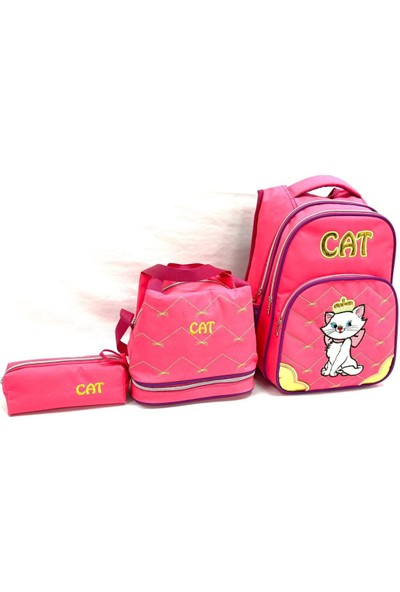 Owyon Ilkokul Sırt Çantası Beslenme Çantası ve Kalemlik Seti