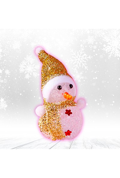 Süsle Bebek & Parti Renk Değiştiren Pilli, Led Kardan Adam - 15cm x 6cm Süsle Bebek & Parti Renk Değiştiren Pilli, Led Kardan Adam - 15cm x 6cm