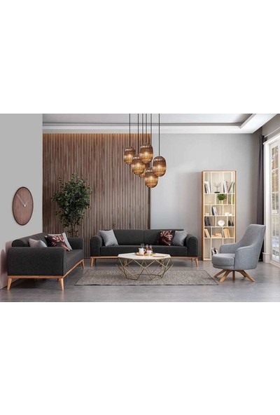 Eylül Home Eylul Keten Koltuk Takimi Yatakli