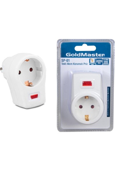 Goldmaster Sp-01 Tekli Akım Korumalı Priz