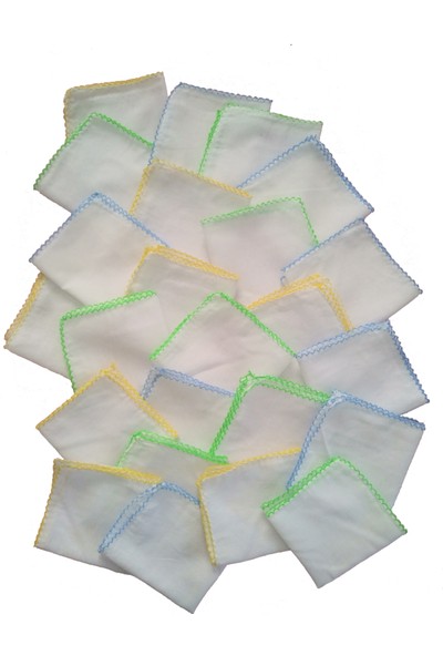 Yumy Baby Oyalı Bebek Ağız Mendili & Ter Bezi 12’li Paket