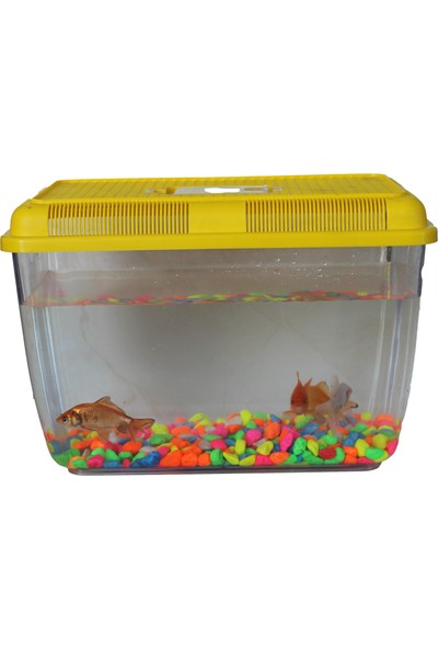 Friendly Plast Kristal Akvaryum 15 Litre Sarı Friendly Plast Kristal Akvaryum 15 Litre Sarı