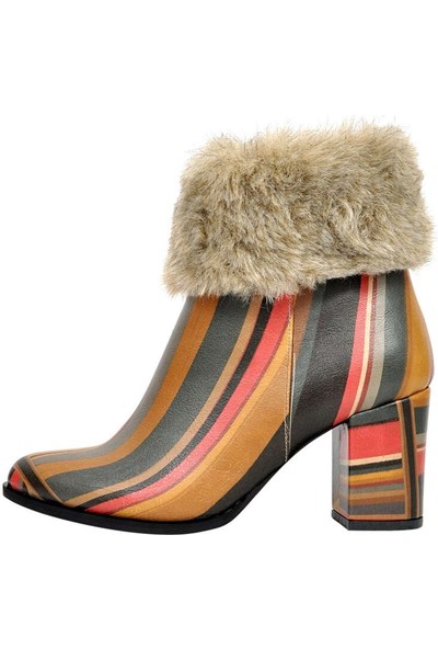 DogoStore Fields Of Color / Tasarım Baskılı Vegan / Dogo Katy Boots Kadin Bot DogoStore Fields Of Color / Tasarım Baskılı Vegan / Dogo Katy Boots Kadin Bot