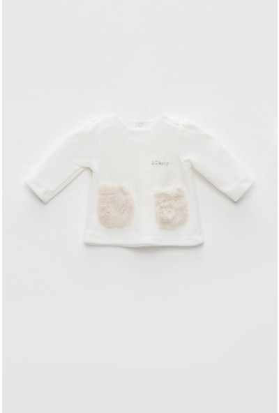 B&G Store Kız Bebek Bej Takım 21FW0LT7825