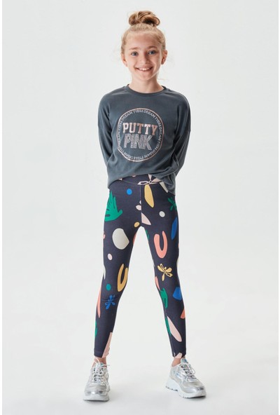 B&G Store Kız Çocuk Desenli Tayt 21FW0TJ4216