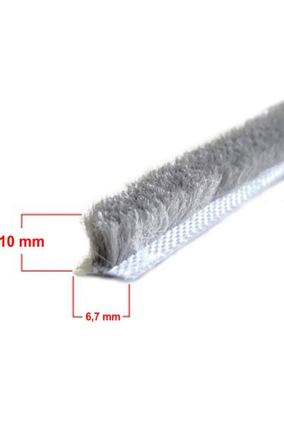 Std Sürme ve Cam Balkon Kıl Fitil ( Taban 6,7 x Yükseklik 10 mm ) 20 M