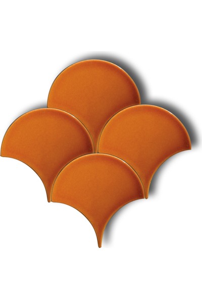 Kütahya Çini Yapı Tasarım Şekilli Seramik Balık Pulu Bronz Karo Kütahya Çini Yapı Tasarım Şekilli Seramik Balık Pulu Bronz Karo