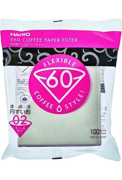 Hario V60 02 Dripper Kağıt Filtresi 100 Adet Hario V60 02 Dripper Kağıt Filtresi 100 Adet