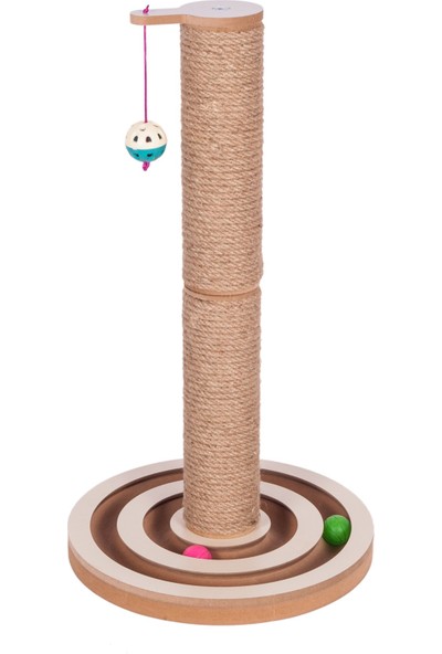 Pati Homes Oyuncaklı Tırmalama Tahtası - Kedi Tırmalama 30 x 54 cm Bej Pati Homes Oyuncaklı Tırmalama Tahtası - Kedi Tırmalama 30 x 54 cm Bej