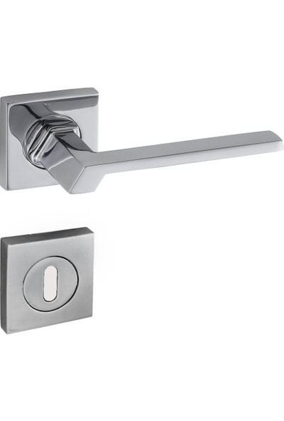 Doğanlar Nova Krom Rozetli Kapı Kolu Rozetli Oda (Tk)