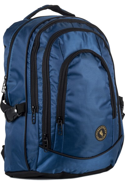 Urban Polo Lacivert 4 Bölmeli Sırt Destekli Su Geçirmez Sırt Çantası 698