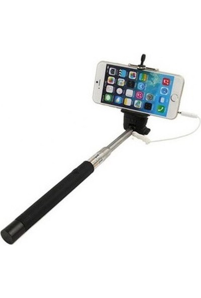 Easyso Selfie Çubuğu Kablolu Bağlantı 95CM - Siyah Easyso Selfie Çubuğu Kablolu Bağlantı 95CM - Siyah
