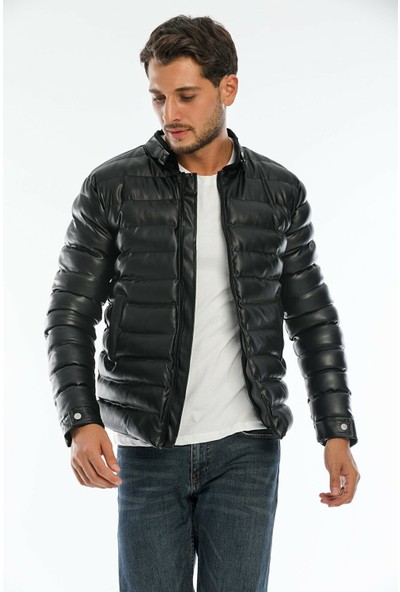 Black Swallow Yeni Sezon Erkek Konfor Modeli Deri Şişme Mont Su Rüzgar ve Soğuk Geçirmez Black Swallow Yeni Sezon Erkek Konfor Modeli Deri Şişme Mont Su Rüzgar ve Soğuk Geçirmez