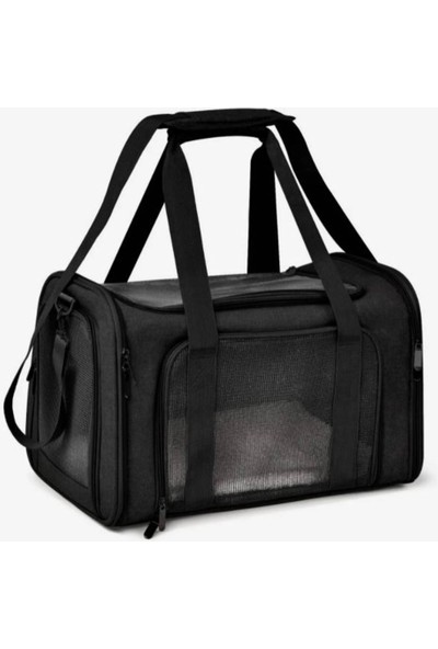 Evcil Hayvan Kedi Köpek Taşıma Çantası Seyahat Çantası Siyah
