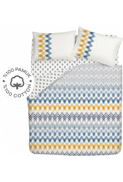 Karaca Home Ethnico %100 Pamuk Çift Kişilik Nevresim Takımı