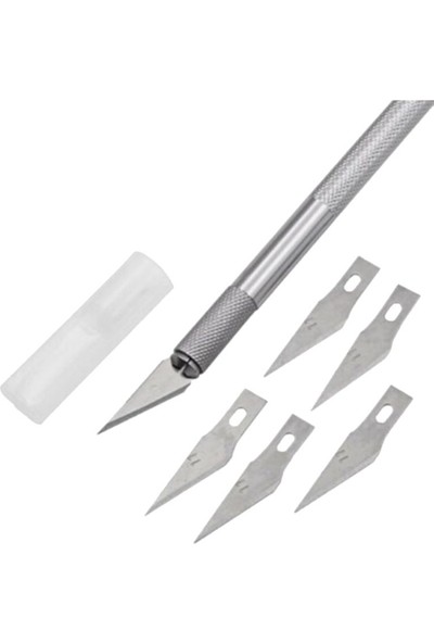 Esmay Tasarım Hobi Neşter Kretuar Bıçağı 5 Uç Yedekli Set Esmay Tasarım Hobi Neşter Kretuar Bıçağı 5 Uç Yedekli Set