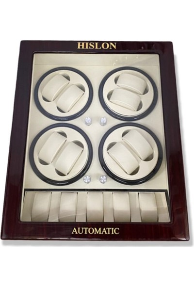 Hislon Hislon Otomatik Saat Kurma Kutusu Kahverengi 8+5 Içi Krem Hislon Hislon Otomatik Saat Kurma Kutusu Kahverengi 8+5 Içi Krem