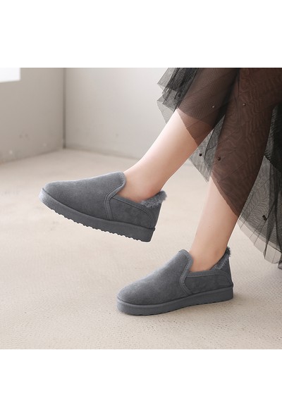 Sitong Gri Ingiliz Tarzı Kadın Bot (Yurt Dışından)