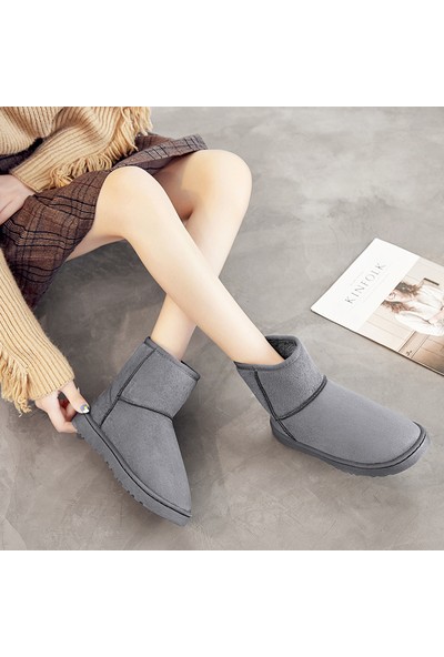 Sitong Gri Ingiliz Tarzı Kadın Bot (Yurt Dışından)