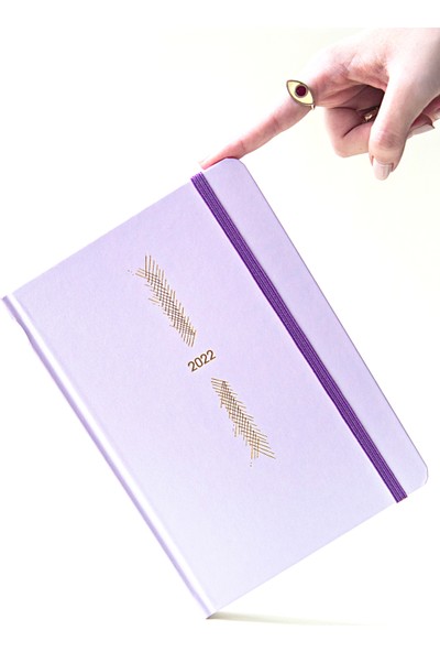 Le Color 2022 Haftalık A5 Ajanda 12 Aylık Lila