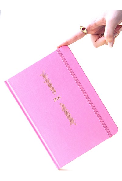 Le Color 2022 Haftalık A5 Ajanda 12 Aylık Pembe