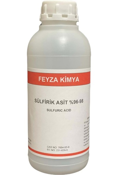 Feyza Kimya Sülfirik Asit %96-98 (250 Ml)