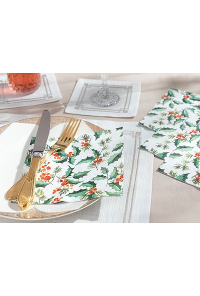 English Home Esther Kağıt 20'Li Kağıt Peçete 33x33 Cm Renkli