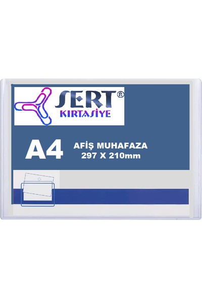 Sert Kırtasiye A4 Afiş Muhafaza 297 x 210 mm 10'lu