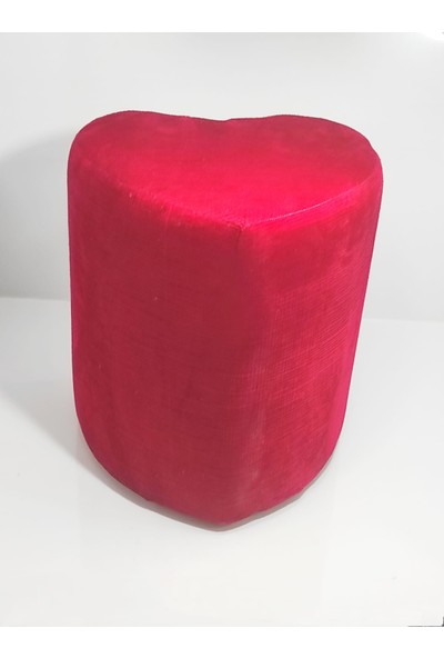 Sedefavm38 Kalpli Puf Makyaj Koltuğu Kırmızı Sedefavm38 Kalpli Puf Makyaj Koltuğu Kırmızı