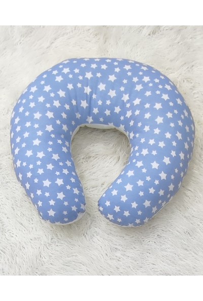 mordesign Çift Taraflı Emzirme Yastığı / Bebek Destek Minderi, Pamuklu Kumaş, Stars Desen, Mavi mordesign Çift Taraflı Emzirme Yastığı / Bebek Destek Minderi, Pamuklu Kumaş, Stars Desen, Mavi