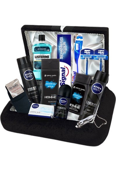 Güzellik Paketim Erkek Bakım Seti - Damat Çeyiz Sandık Bohça Nişan Seti