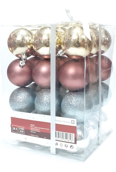 Funworld Yılbaşı Yeni Yıl Süsü Çam Ağacı Süs Top 36'lı 6 cm Funworld Yılbaşı Yeni Yıl Süsü Çam Ağacı Süs Top 36'lı 6 cm