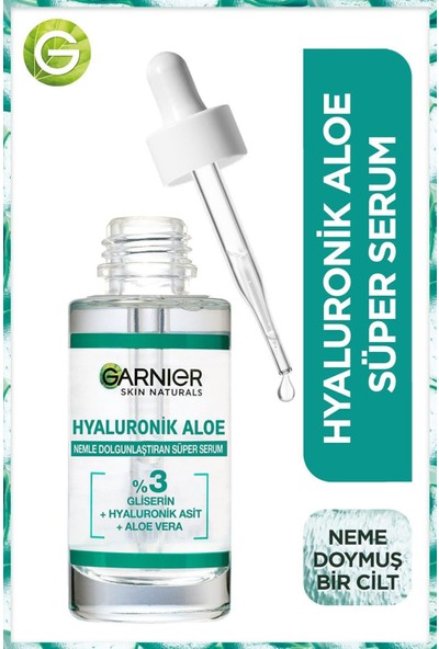 Garnier Garnier Hyaluronik Aloe Nemle Dolgunlaştıran Süper Serum 30 ml 3600542432955 Tonik Garnier Garnier Hyaluronik Aloe Nemle Dolgunlaştıran Süper Serum 30 ml 3600542432955 Tonik
