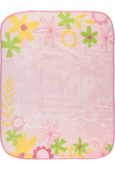 Recos Peluş Battaniye 100X120 cm Pembe
