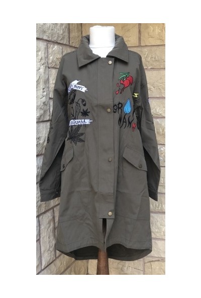 Miss Kombin Nakış Detaylı Trençkot