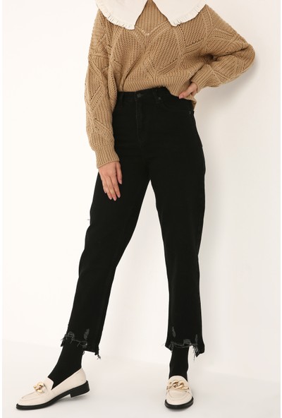 ALLDAY Paçası Yırtık Denim Pantolon