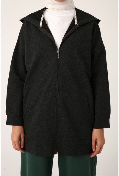 Ekrumoda Fermuarlı Hırka