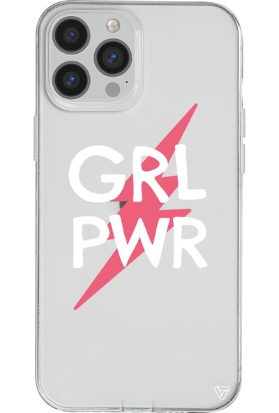 Trihed iPhone 13 Pro Max Şeffaf Renkli Silikon Flash And Grl Pwr Telefon Kılıfı Trihed iPhone 13 Pro Max Şeffaf Renkli Silikon Flash And Grl Pwr Telefon Kılıfı