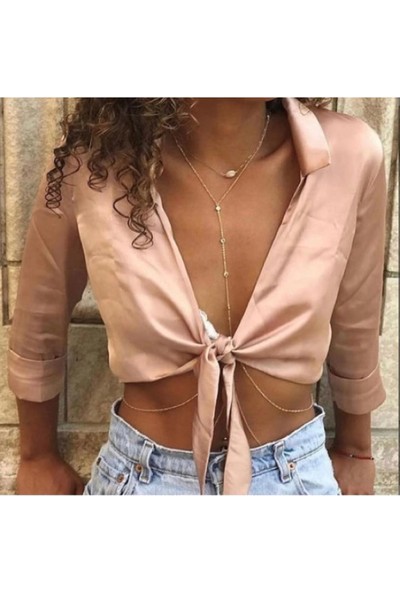 Maiden Design Gold Renk Vücut Zinciri Maiden Design Gold Renk Vücut Zinciri