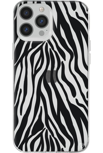 Trihed iPhone 13 Pro Max Şeffaf Renkli Silikon Siyah Zebra Desenleri Telefon Kılıfı Trihed iPhone 13 Pro Max Şeffaf Renkli Silikon Siyah Zebra Desenleri Telefon Kılıfı