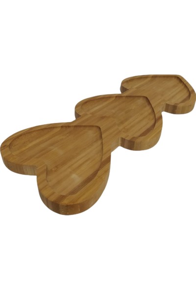 Natura Life Bambu Sunum Tabağı Kalpli Çerezlik 36 cm Natura Life Bambu Sunum Tabağı Kalpli Çerezlik 36 cm