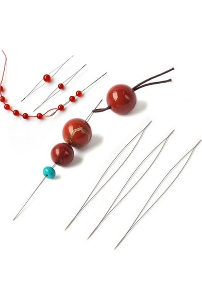 Eskişehir Hobi Sanat 1 Adet 7,5 cm Karnıyarık İğne Boncuk İğnesi
